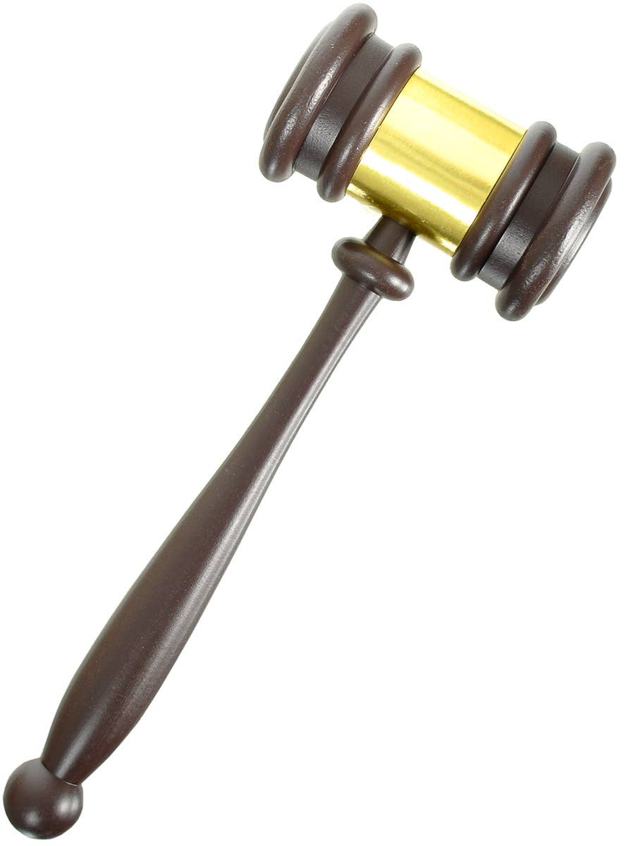 Novelty Brown Judge Gavel Costume Accessory