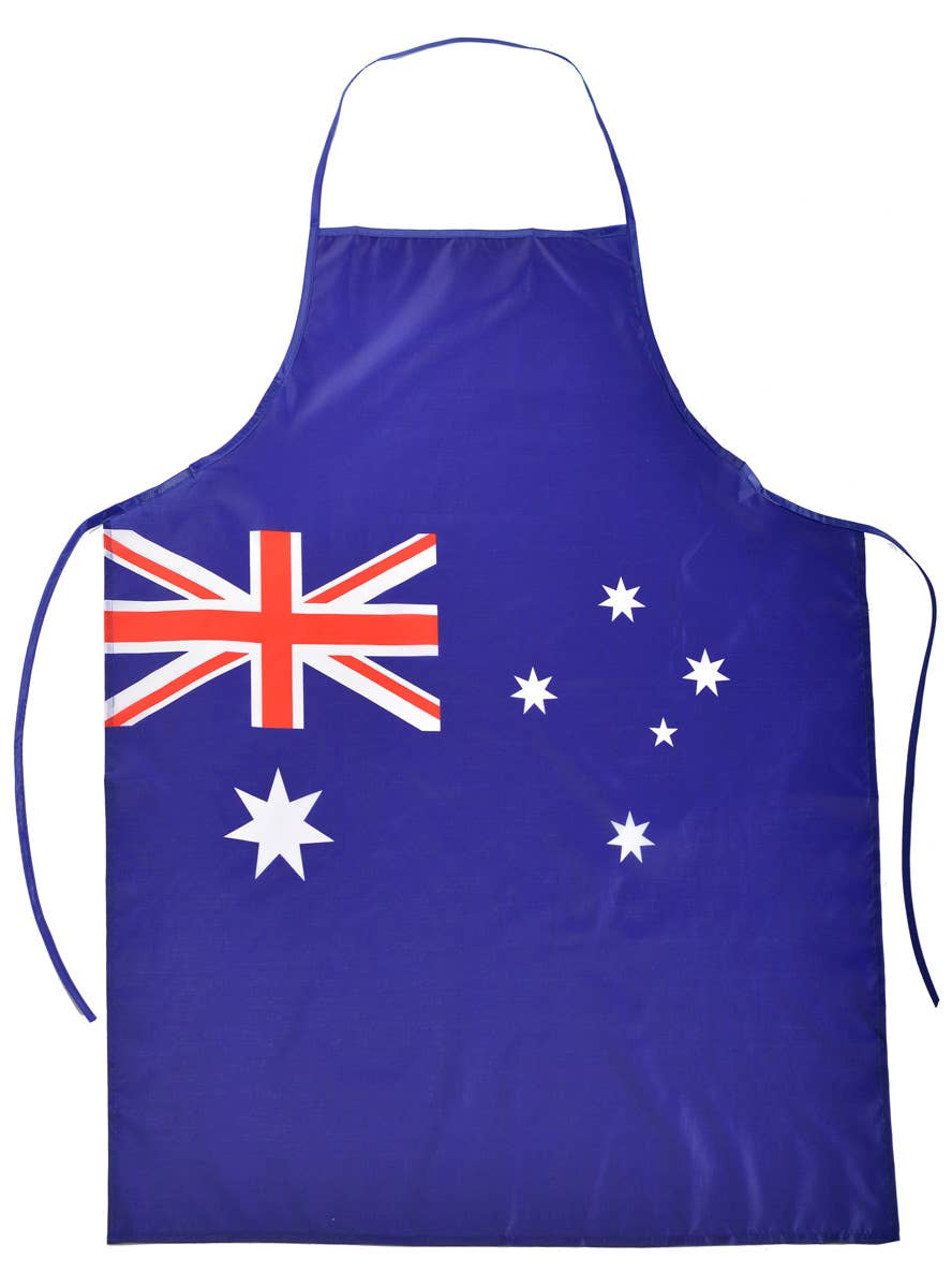 Australia Day Aussie Flag Apron | Tie On Australia Day Blue Apron