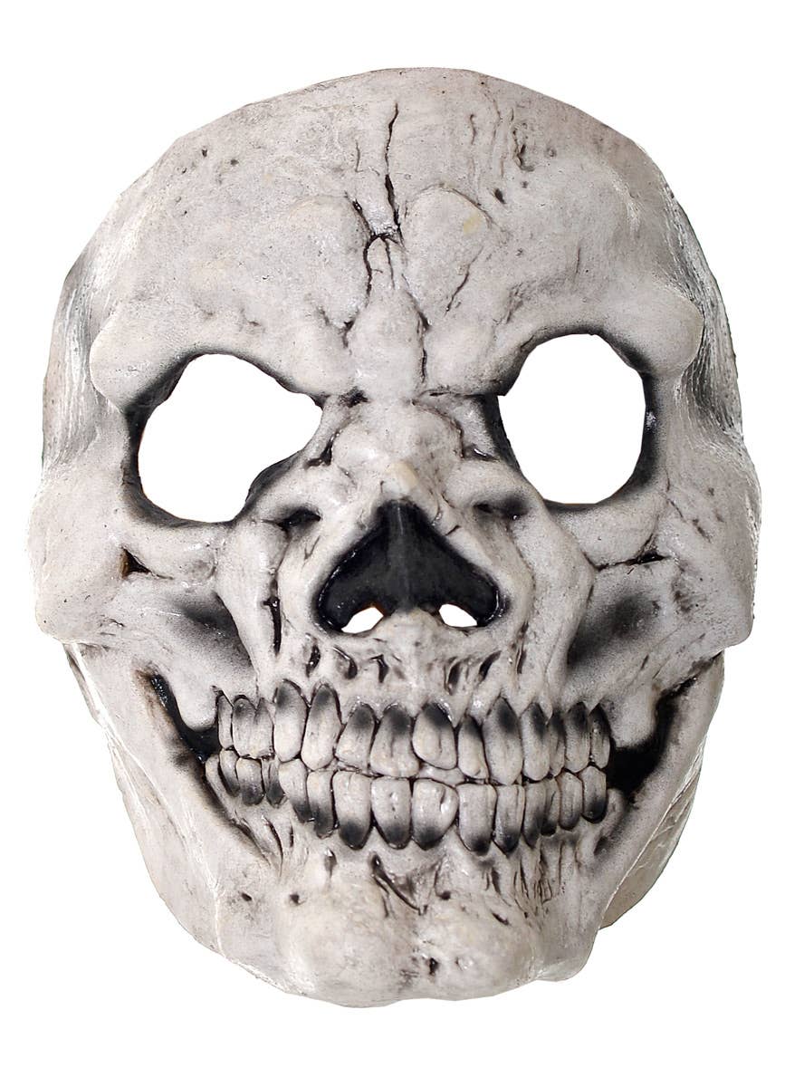 White Skull Latex Mask | Skeleton Latex Halloween Costume Mask