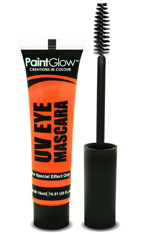 Neon Orange Blacklight Eyelash Mascara | Fluro Orange UV Mascara