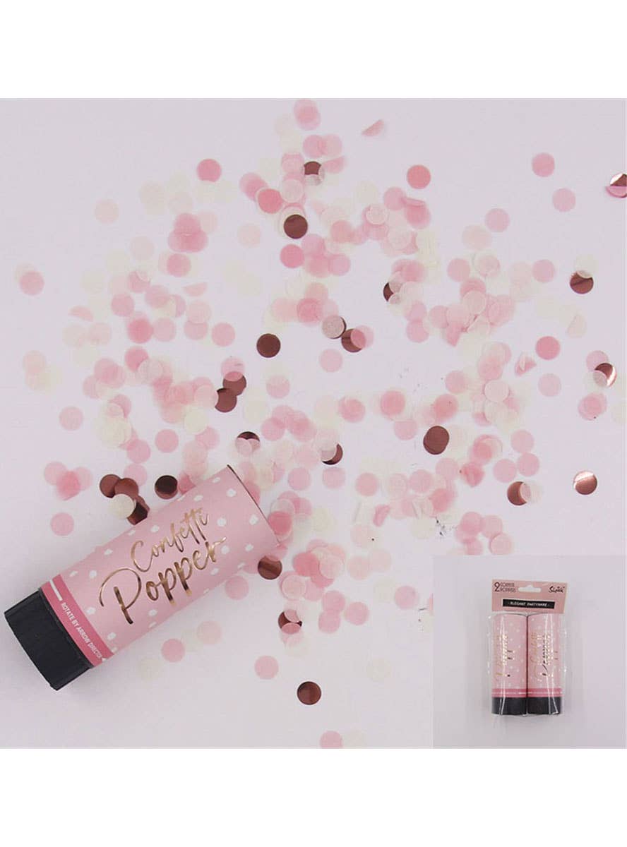 Foil and Paper Pink Confetti Party Popper | Party Supplies
