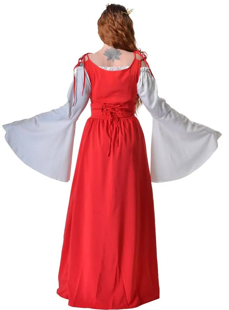Womens Bright Red Plus Size Medieval Costume