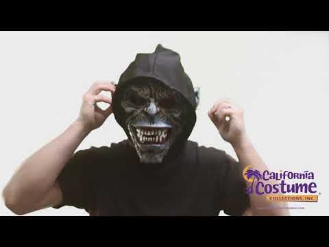 Night Stalker Horror Costume Mask | Deluxe Vampire Ani-Motion Mask