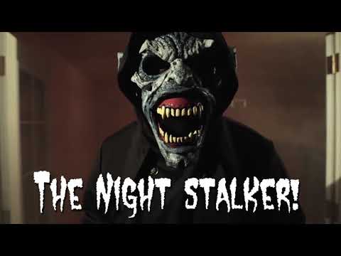 Night Stalker Horror Costume Mask | Deluxe Vampire Ani-Motion Mask