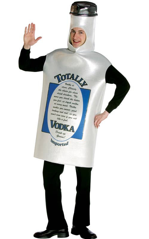 Giant Vodka Bottle Dress Up Costume Adults Novelty Vodka Outfit