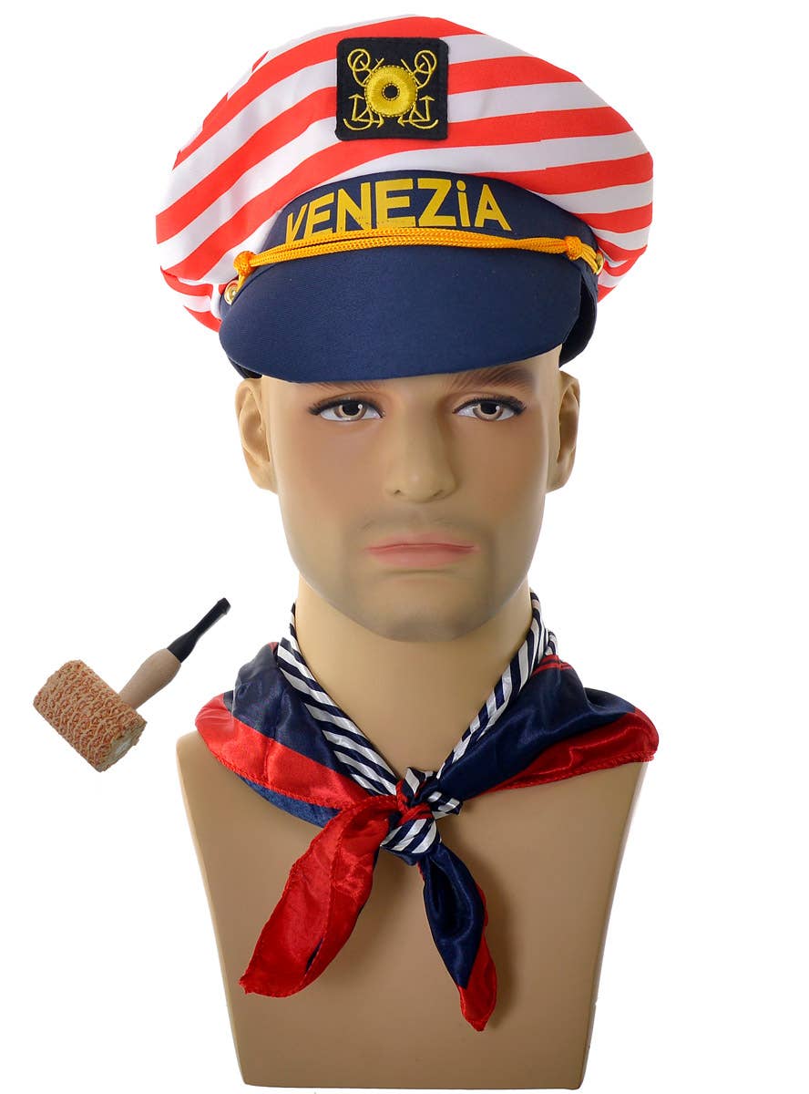 Venice Gondola Driver 3 Piece Costume Kit