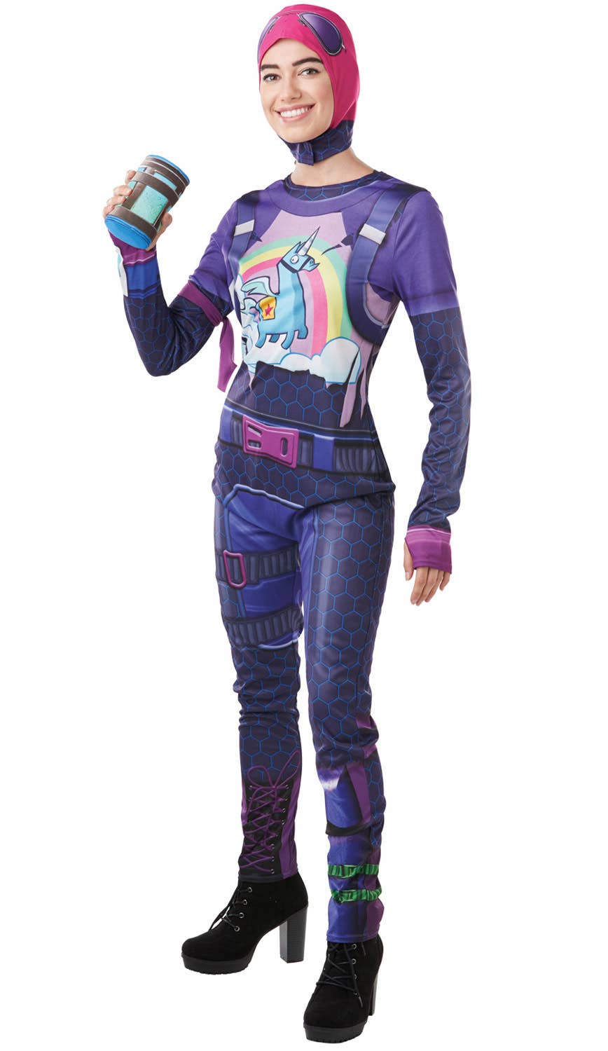 Fortnite Brite Bomber Costume Jumpsuit | Womens Fortnite Costume