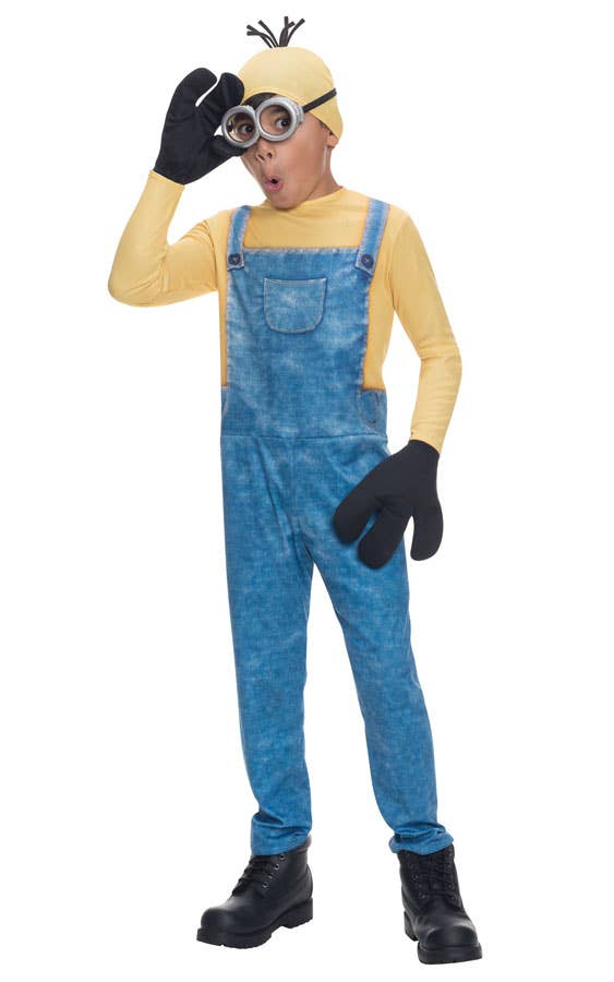 Boys Yellow Minion Costume | Minion Kevin Kids Fancy Dress Costume