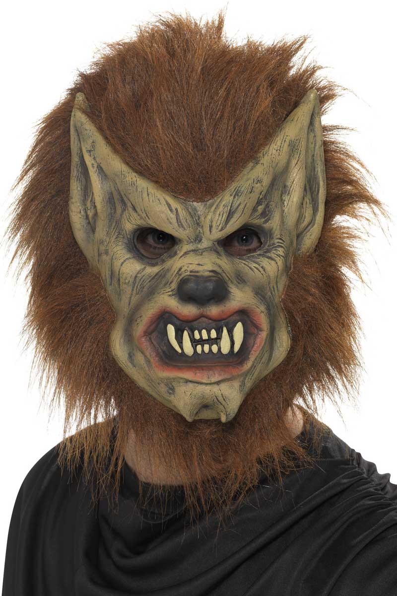 Werewolf Halloween Costume Mask | Hairy Full Face Wolf Mask