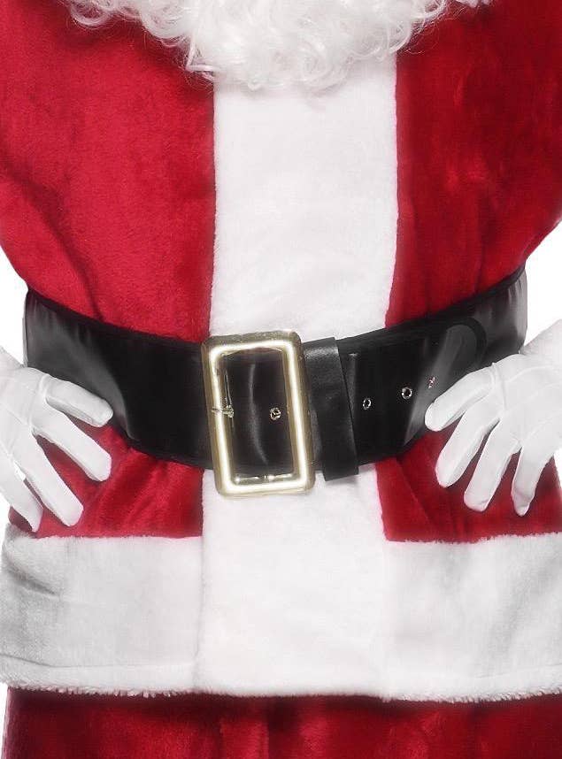 Black Santa Claus Costume Belt | CHRISTMAS ACCESSORIES