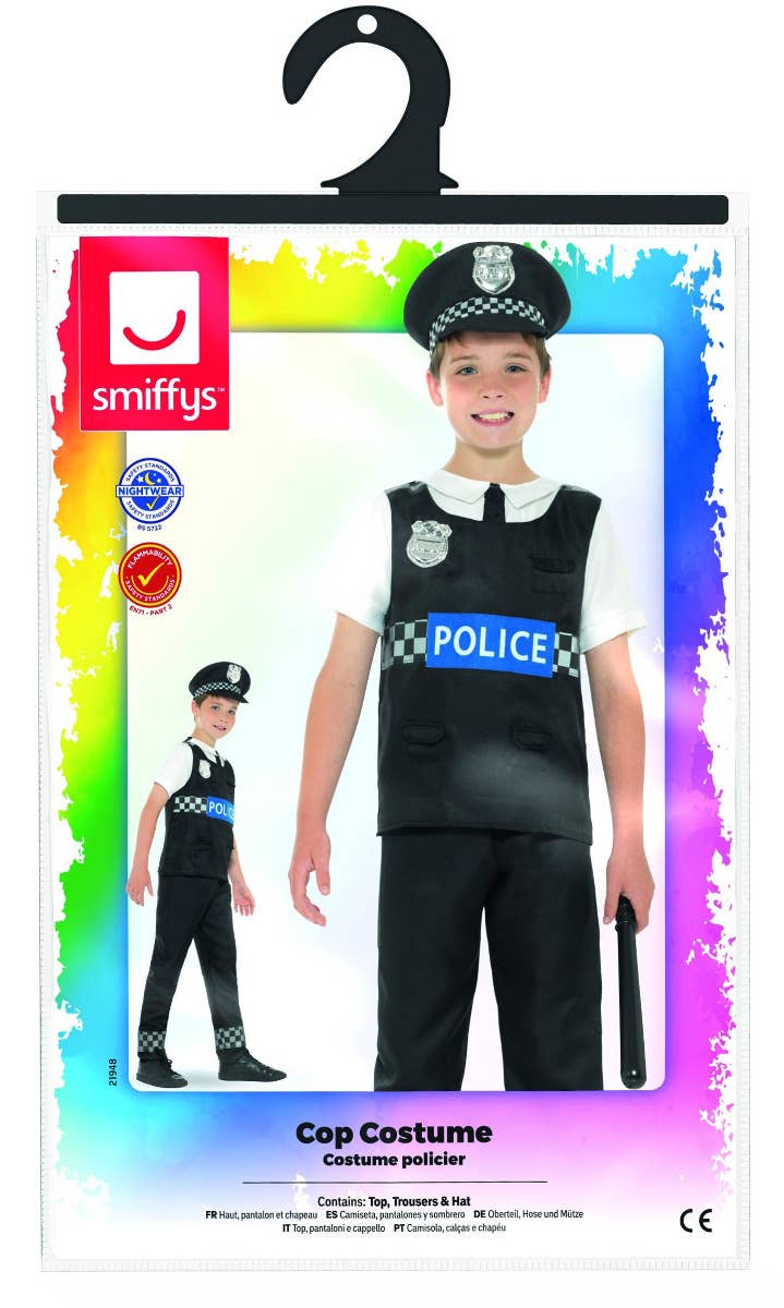Boys Police Officer Occupation Costume | Police Costume Australia