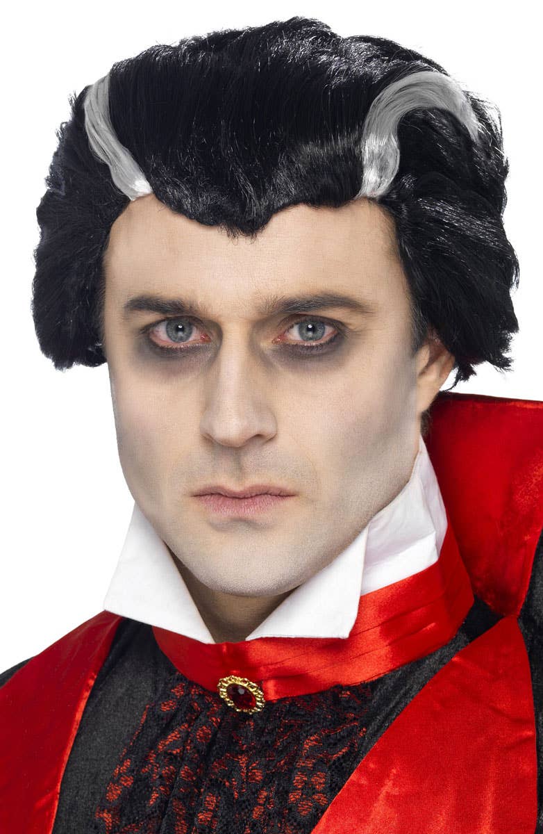 Mens Halloween Vampire Wig, Adults Dracula Halloween Wigs