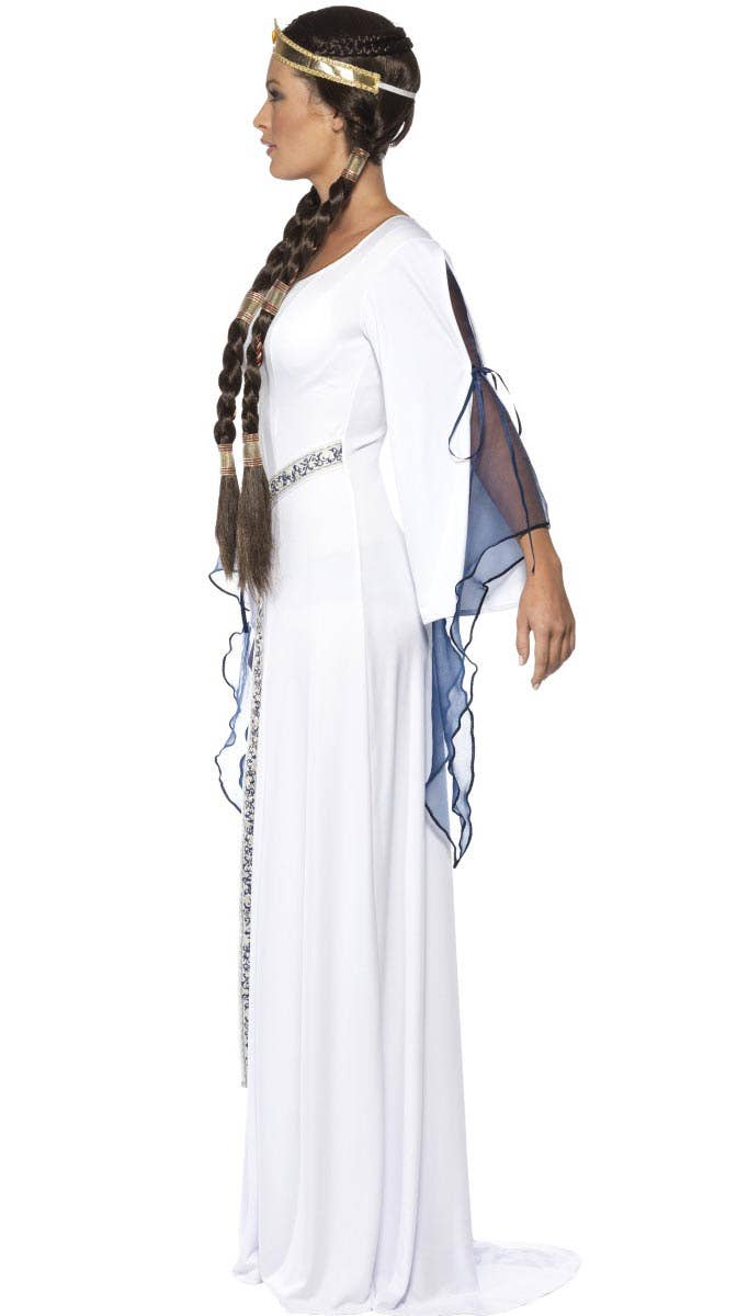 All White Womens Long Medieval Costume | Renaissance Costume for Women