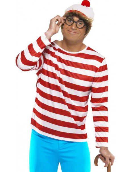 Red and White Striped Wally Outfit | Teachers Book Week Costume