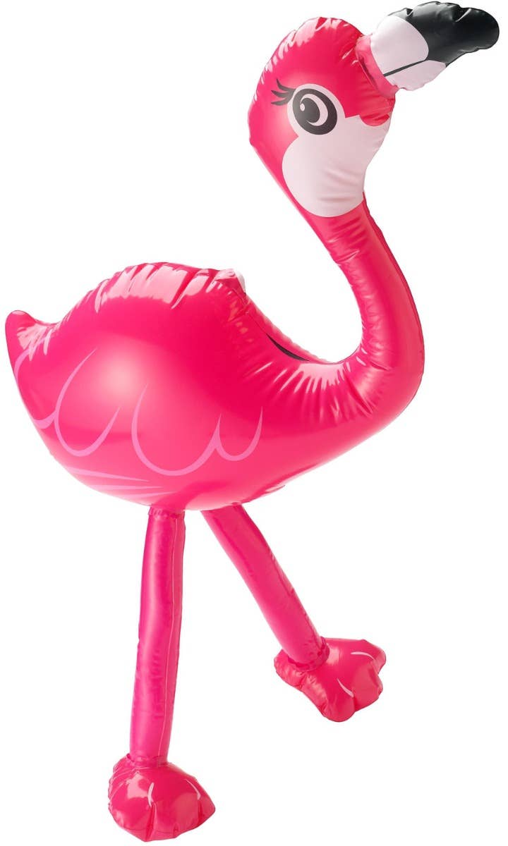 Inflatable Pink Flamingo Prop | Hawaiian Pink Flamingo Party Prop