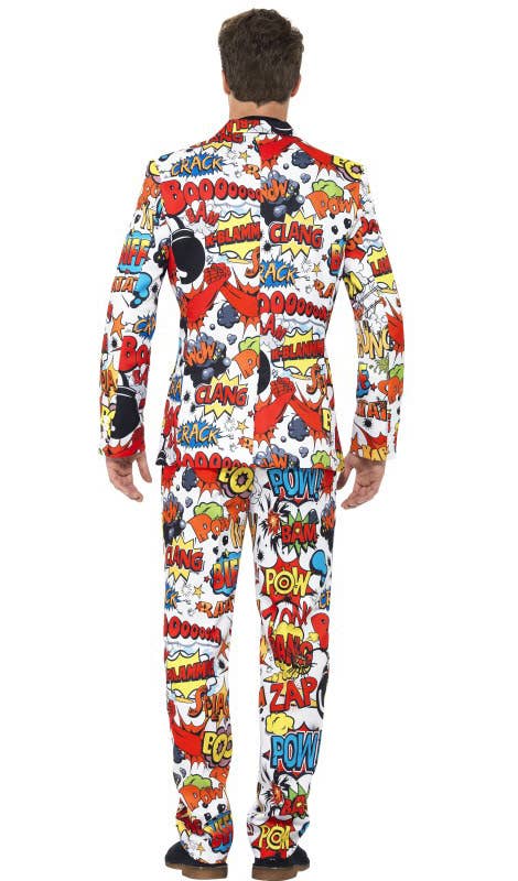 Mens Comic Strip Stand Out Suit | Costume Suit with Comic Book Print