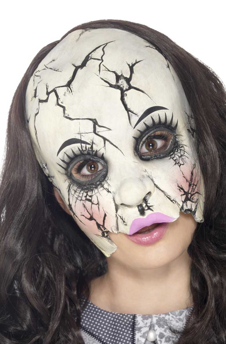 Womens Evil Doll Costume Mask | Dead Dolly Horror Latex Mask
