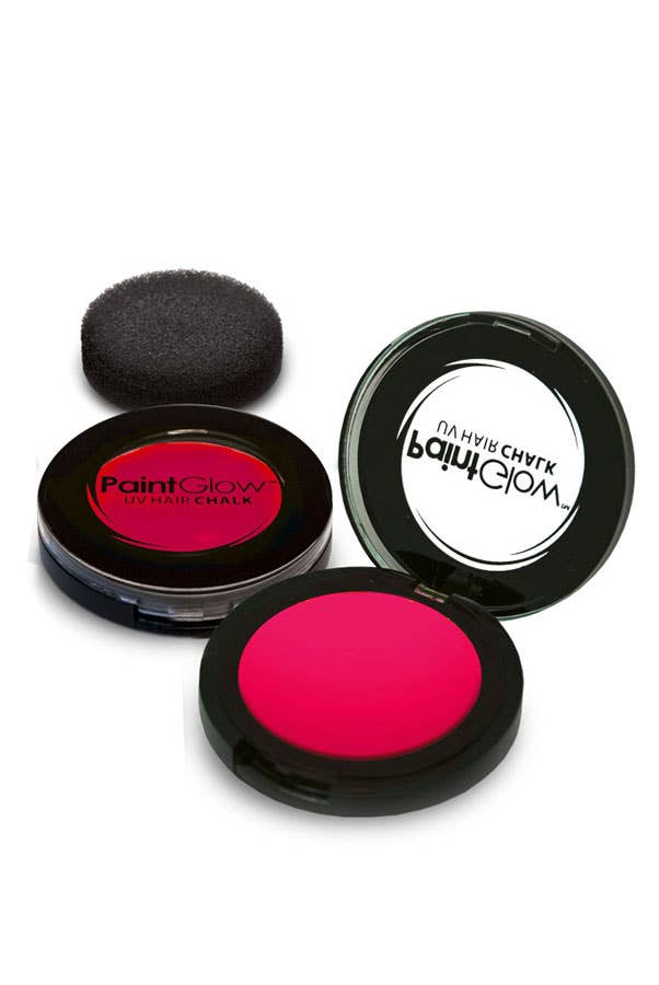 Neon Pink Blacklight Reactive Hair Chalk | UV Fluro Pink Hair Chalk