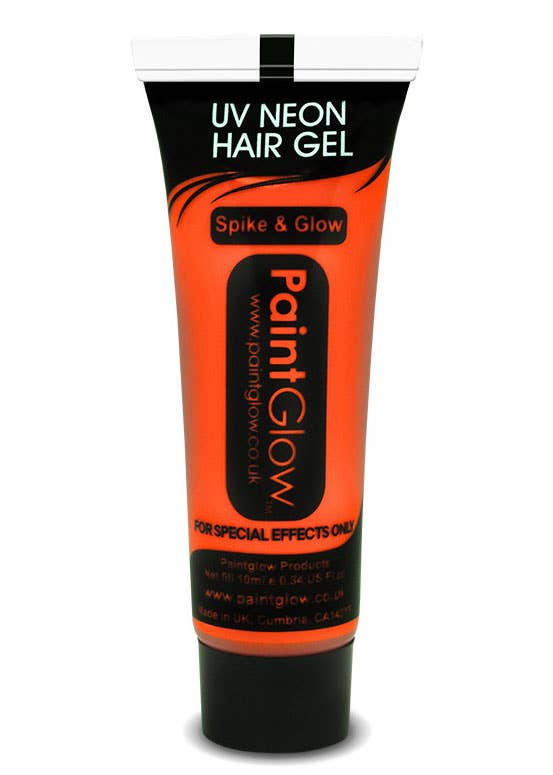Neon Orange UV Reactive Hair Gel | Fluro Orange Blacklight Hair Gel