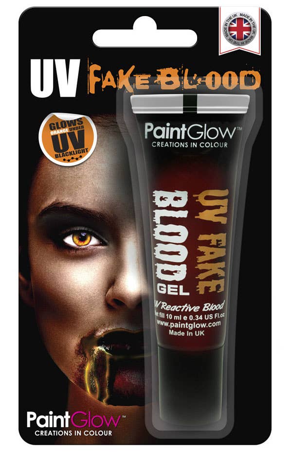 Orange UV Reactive Fake Blood | Orange Halloween Fake Blood Gel