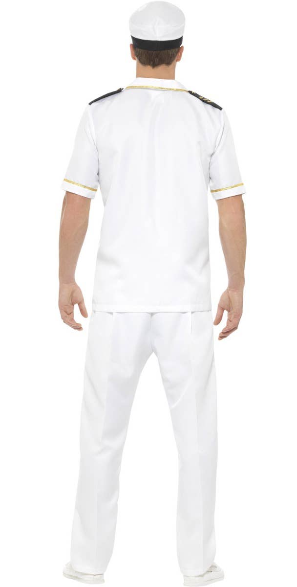 White Sea Ship Captain Costume | Mens Navy Captain Uniform Dress Up