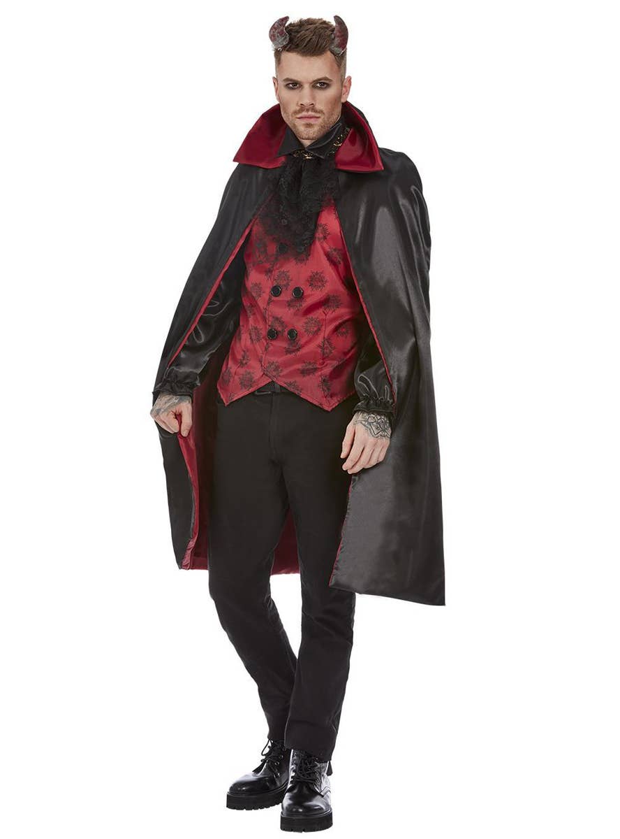 Mens Red and Black Devil Costume | Devil Halloween Costume for Men