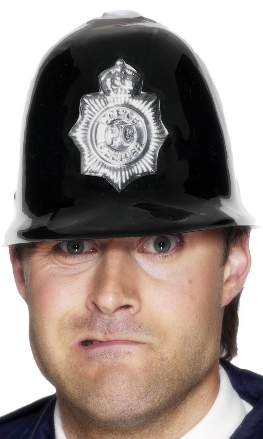 Black Police Constable Hat | Adults Budget Police Officer Hat
