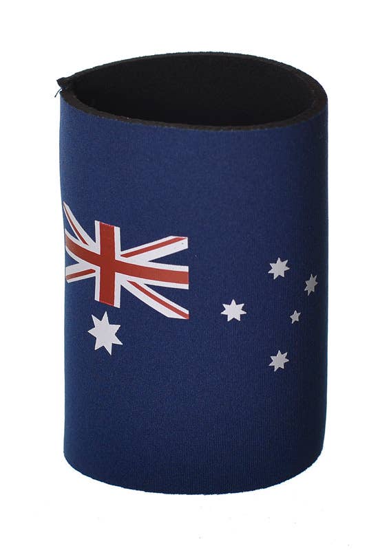 Aussie Flag Navy Blue Stubbie Holder | Australia Day Merchandise