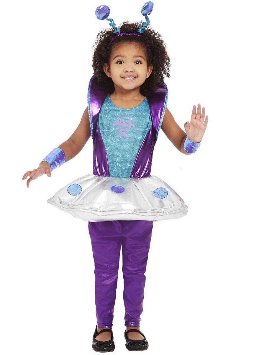 Toddler Girls Little Space Alien Costume