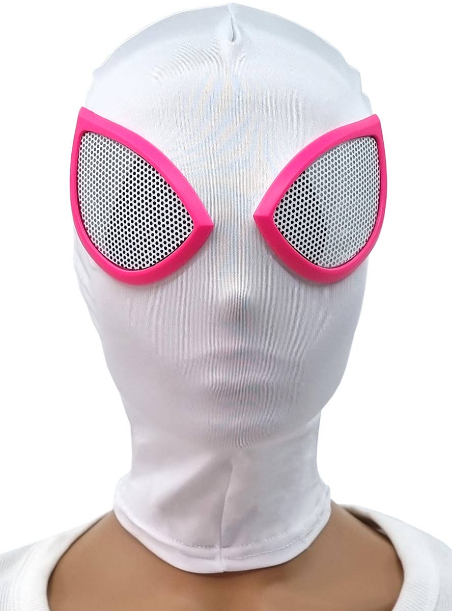 White Ghost Spider Hero Womens Costume Mask