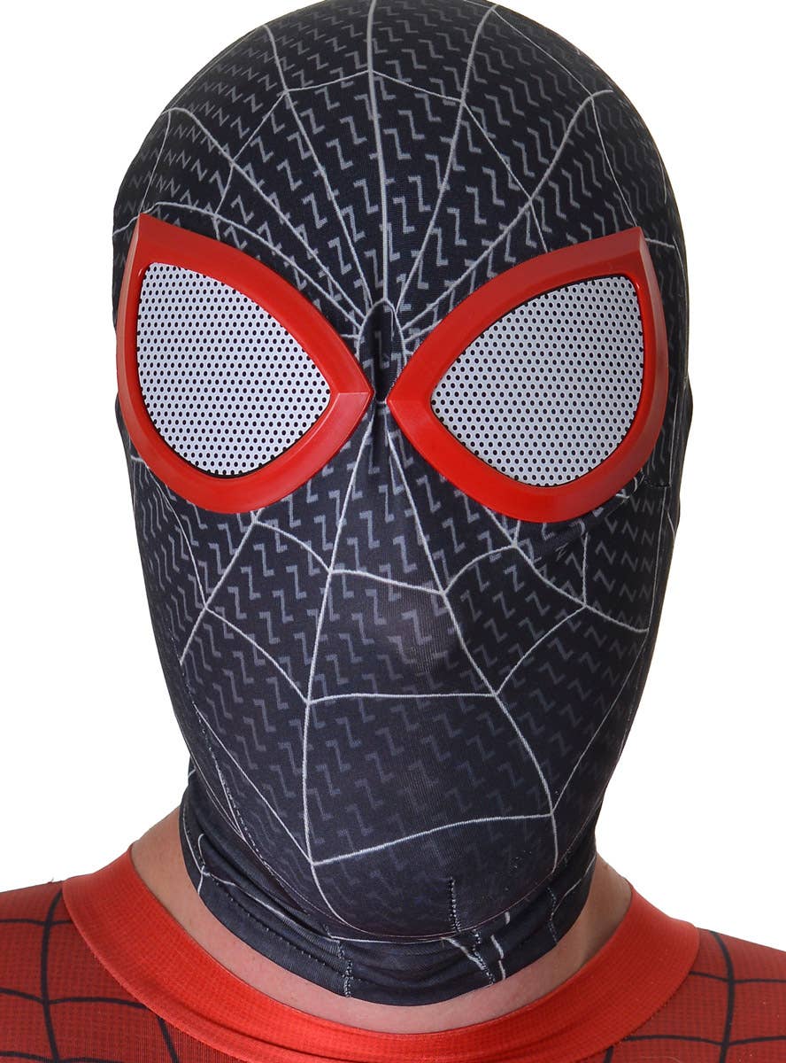 Black Spider Hero Character Mask for Adults