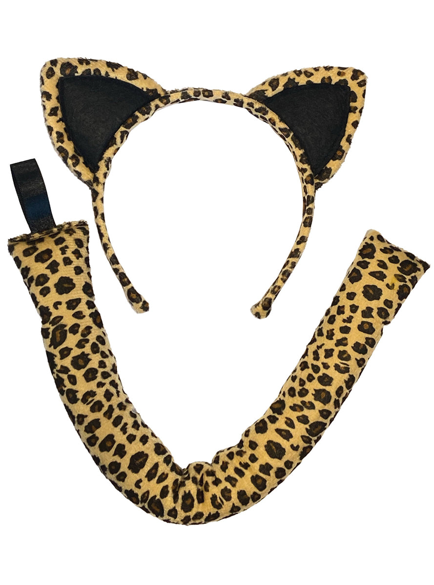 Spotted Leopard Headband And Tail Set | Animal Accessory Kit