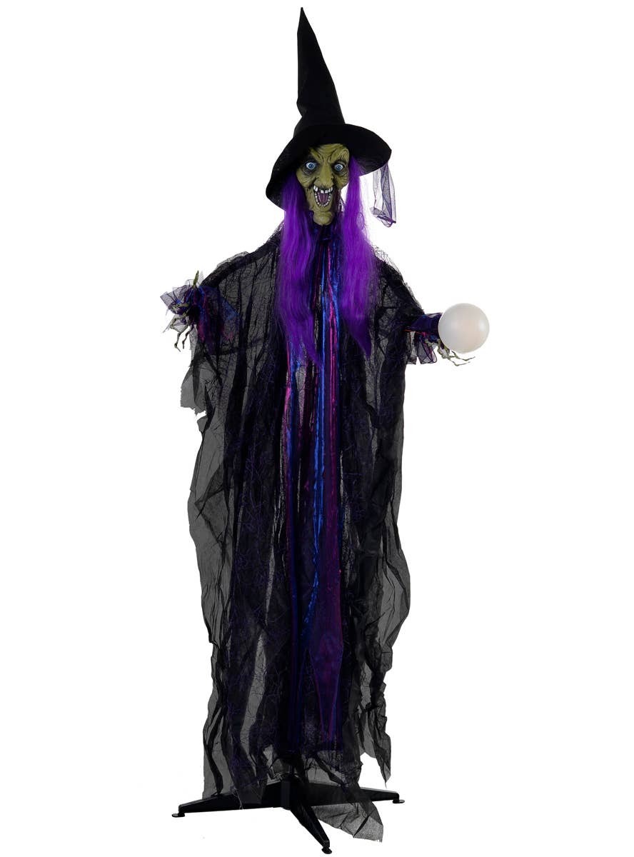 Fortune Teller Standing Animated Halloween Decoration