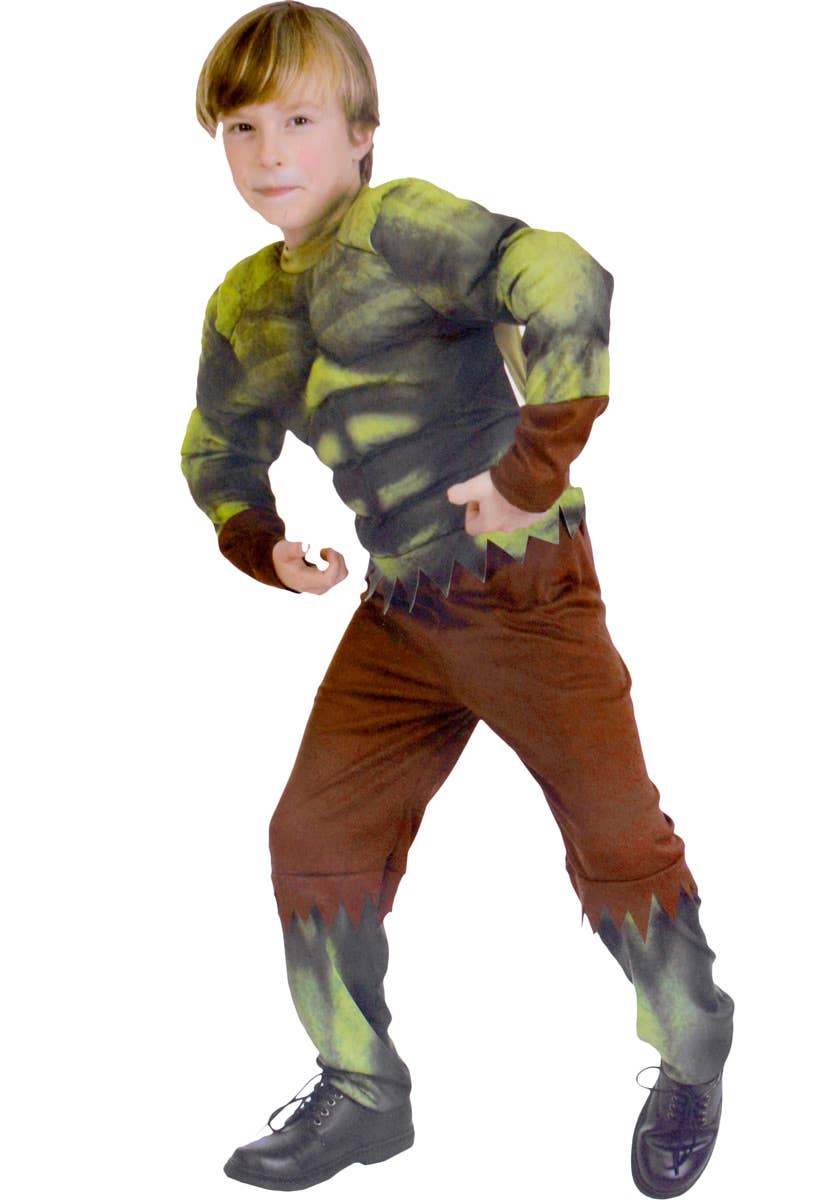 Muscle Chest Green Hulk Kids Costume | Superhero Costumes for Kids