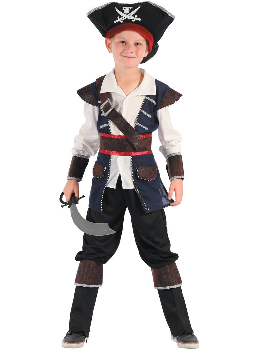 Boys High Seas Pirate Costume | Pirate Fancy Dress Costume for Kids