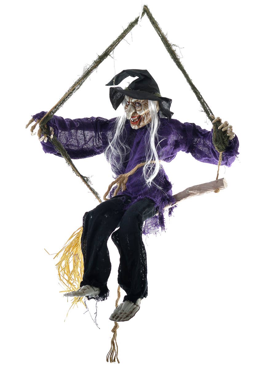 Talking and Moving Witch Halloween Decoration | Light Up Witch Prop