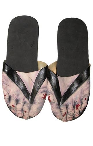 Adults Zombie Halloween Slides | Halloween Adult Costume Shoes