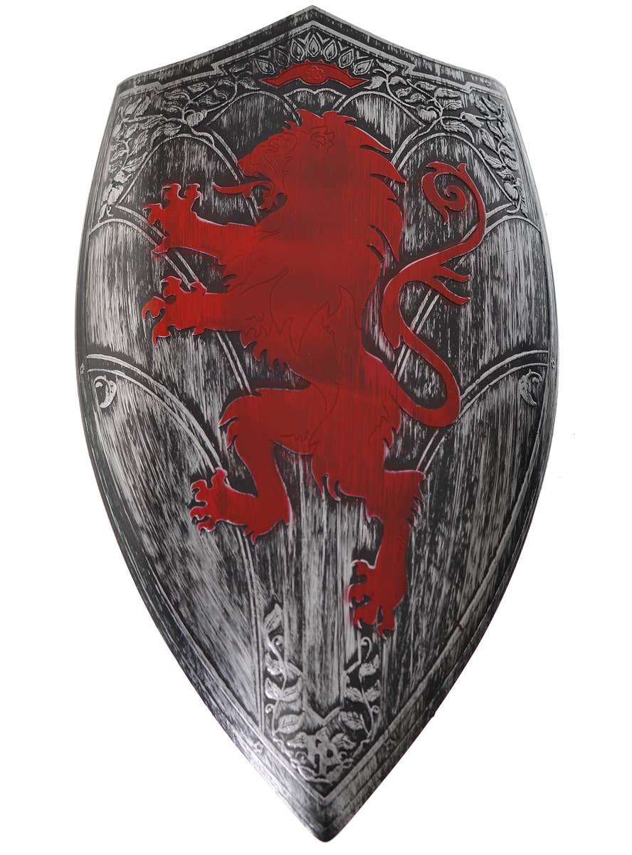 Red Lion Medieval Shield | Medieval Shield Costume Accessory