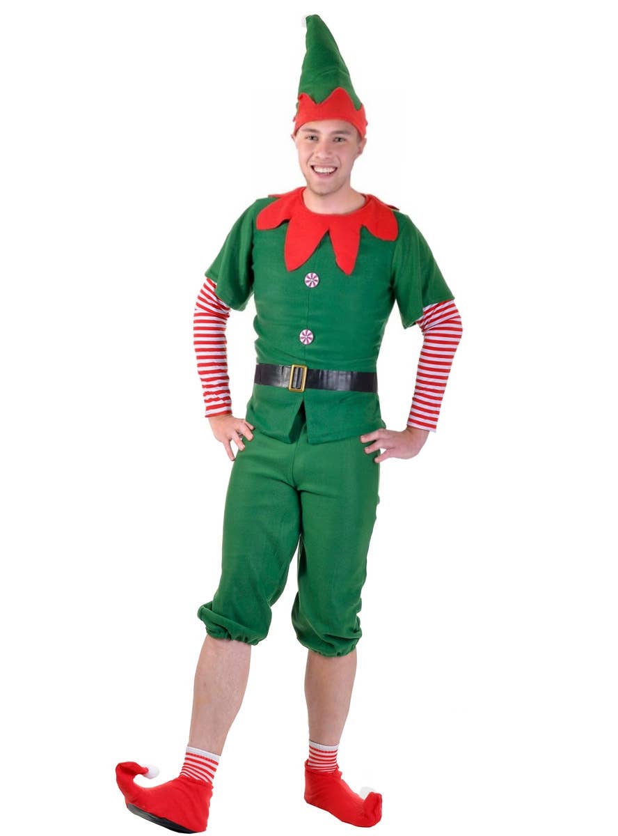 Teen Boys Jolly Green Elf Costume | Christmas Elf Costume