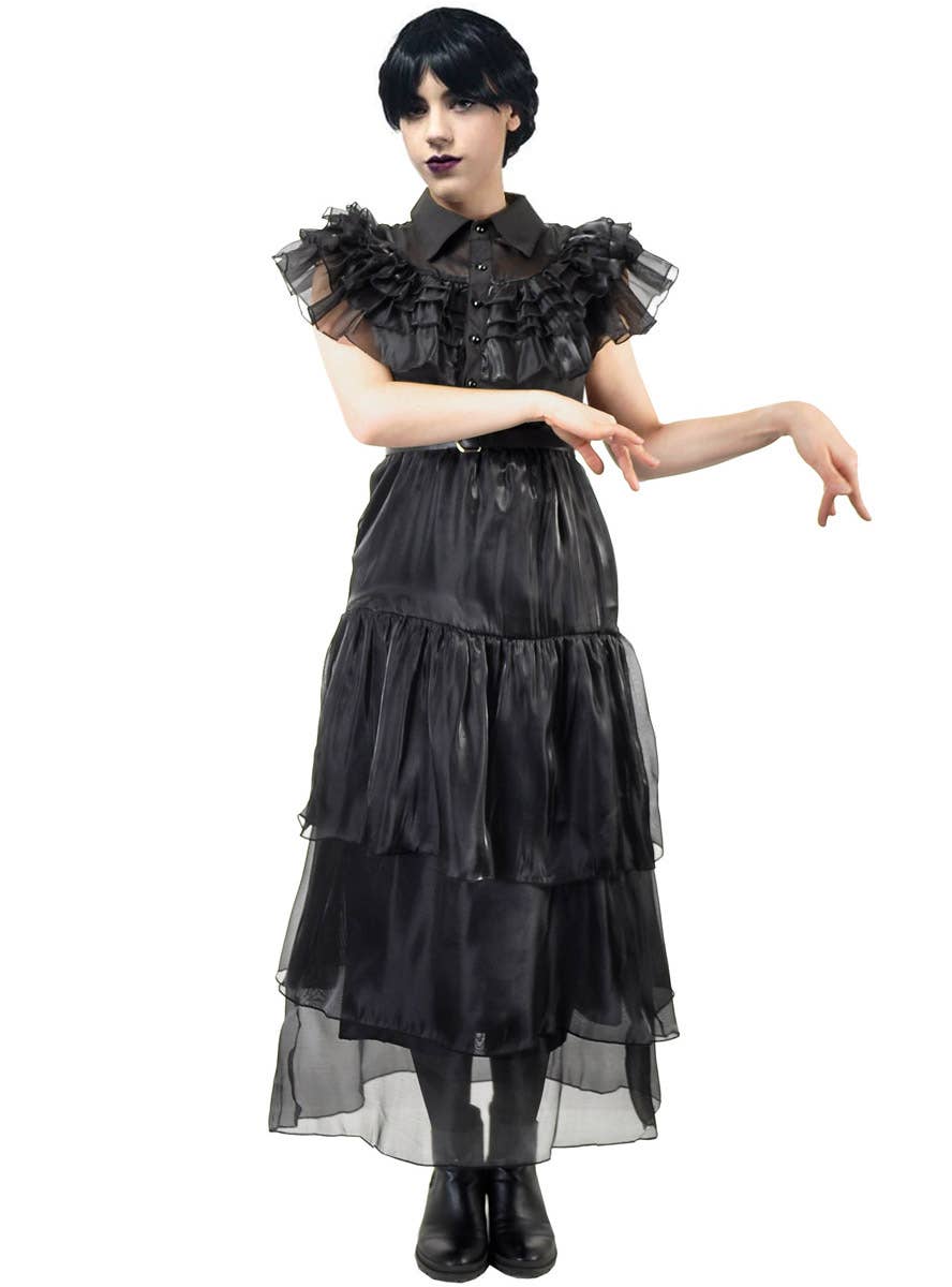 Teen Girls Wednesday Party Dress Costume
