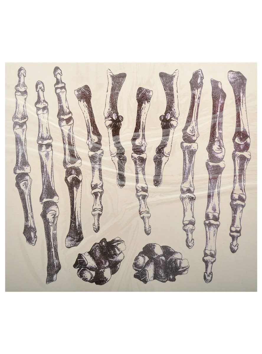 Fake Skeleton Hand Bones Halloween Tattoos