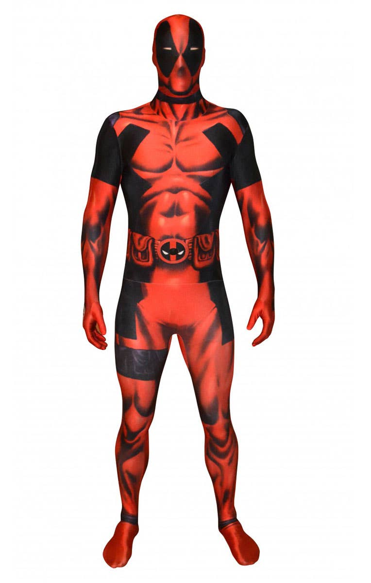 Deadpool Mens Morphsuit Costume | Adults Deadpool Second Skin