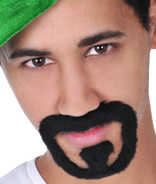 Black Goatee | Ali G Fake Stick On Goatee | Fake Black Beard