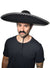 Black Sombrero With Colourful Trim | Large Mexican Sombrero Hat