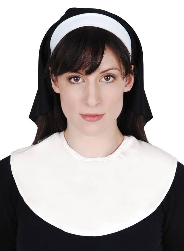 Nun Costume Accessory Set | Womens Instant Nun Costume Kit