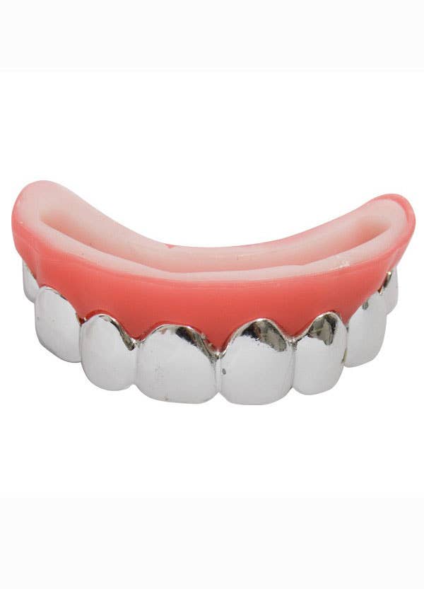 Joker Teeth Costume Accessory | Fake Halloween Silver Teeth