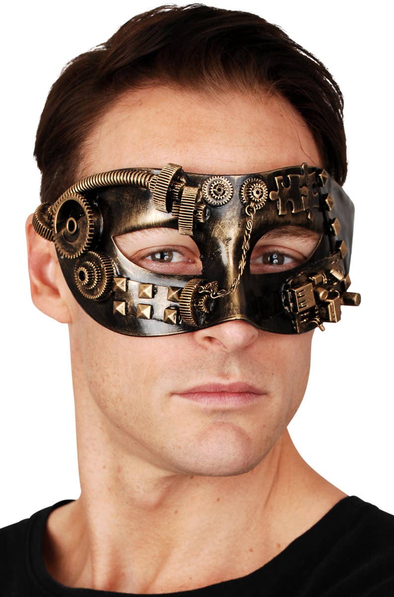 Copper Steampunk Costume Mask | Steam Punk Adults Masquerade Mask