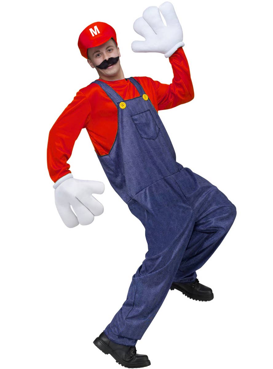 Mario Mens Fancy Dress Costume | Mario Gaming Character Costume