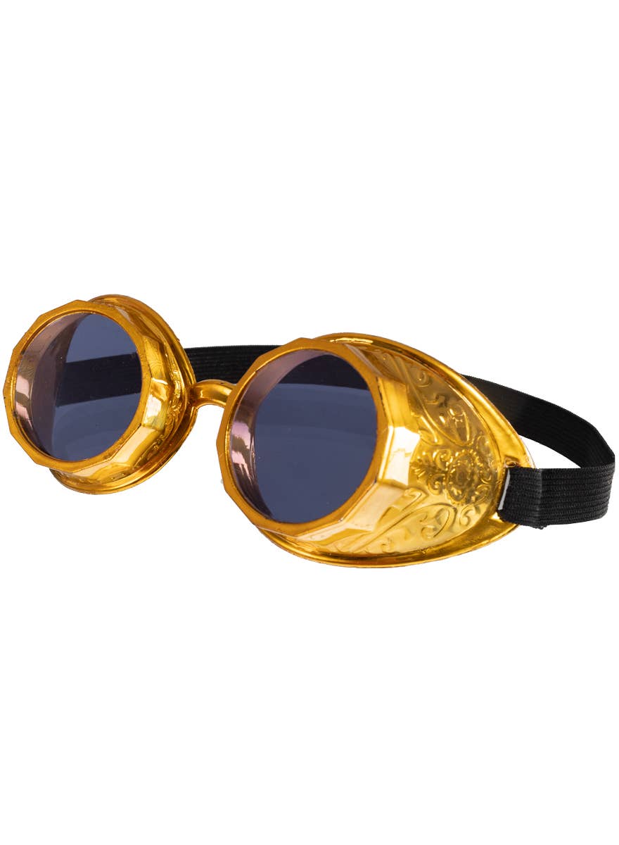 Brass Look Steampunk Costume Goggles | Steampunk Costume Accessory