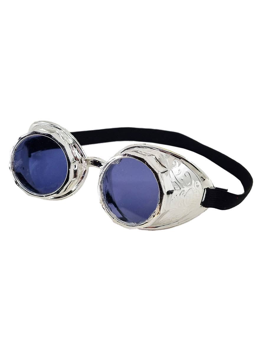 Silver Steampunk Costume Goggles | Steampunk Costume Accessory